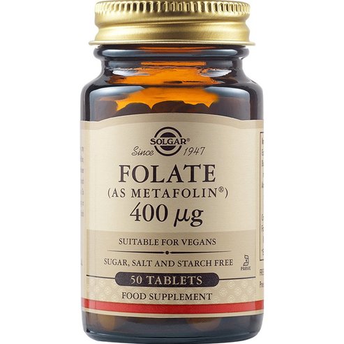 Solgar Folate 400mcg (as Metafolin) Фолиева киселина 50 табл ...