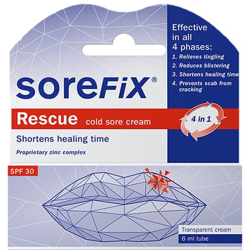SoreFix Rescue Cold Sore Cream 6ml | AptekaPromahon.com